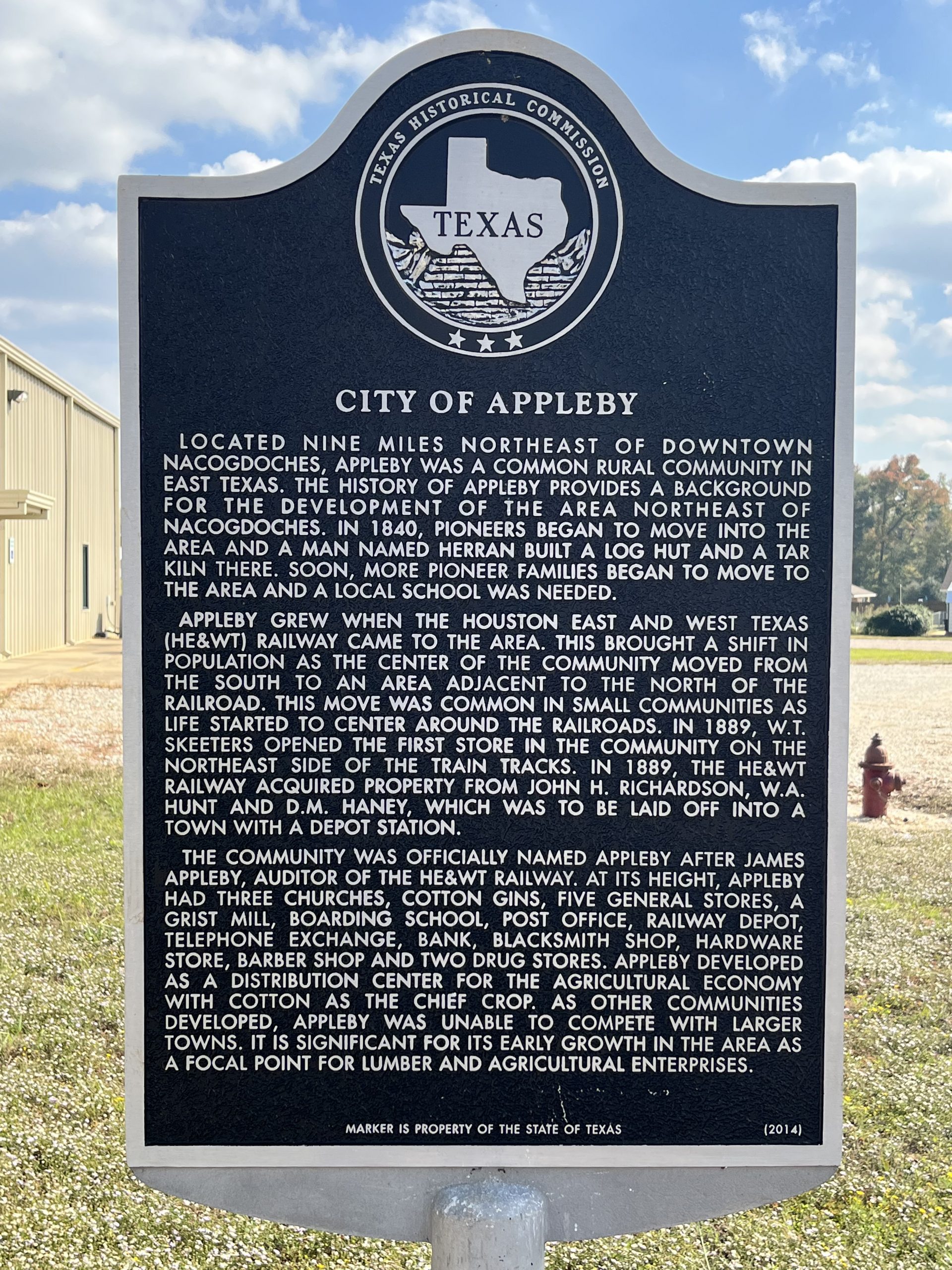 Our History – City of Appleby, Texas